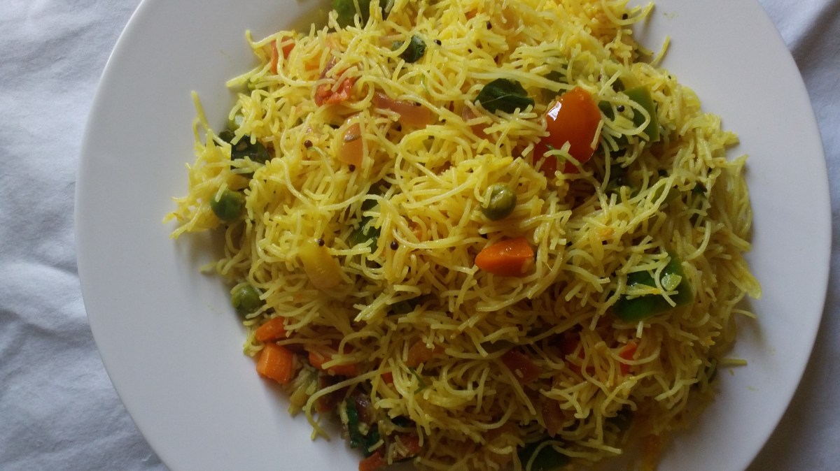 Vegetable rice sevai or rice noodles sevai – Chitra's Recipes